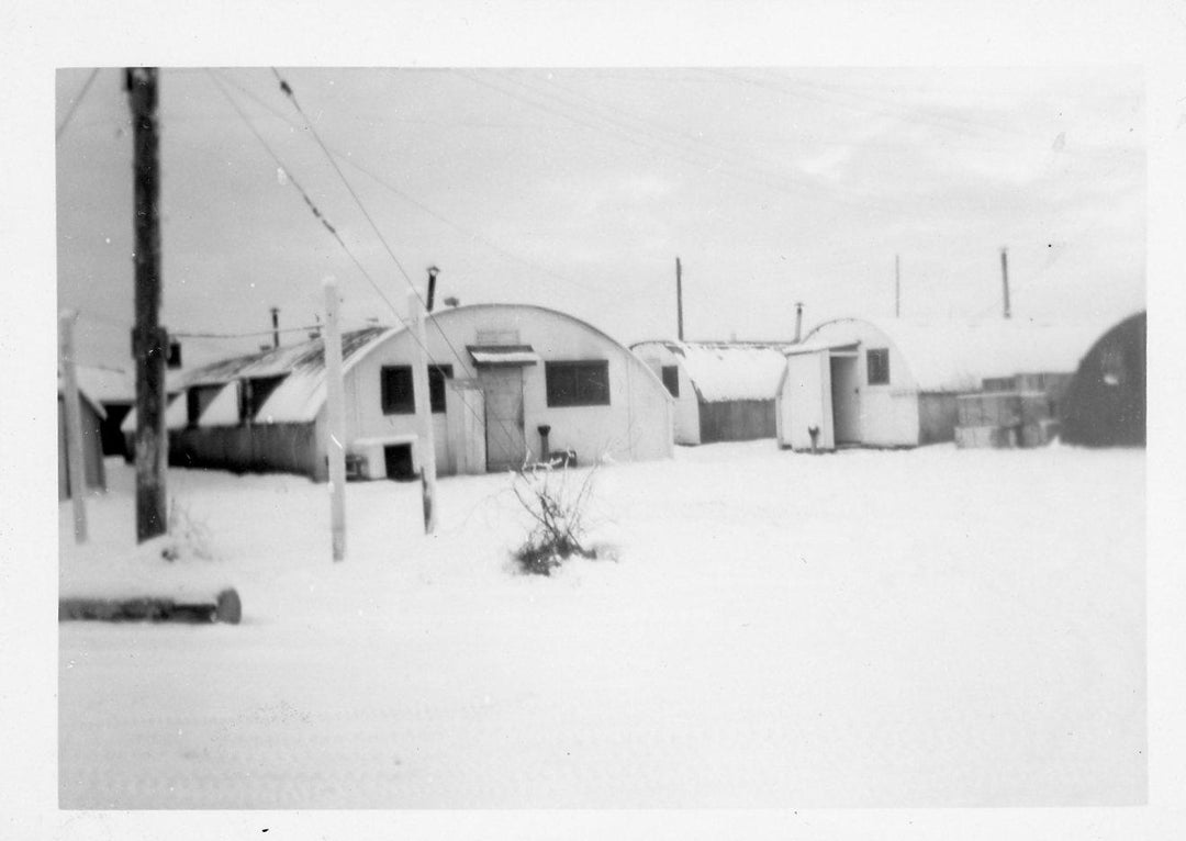1950s Alaska Quonset Hut Military Army Base Winter Snow Photo Black ...