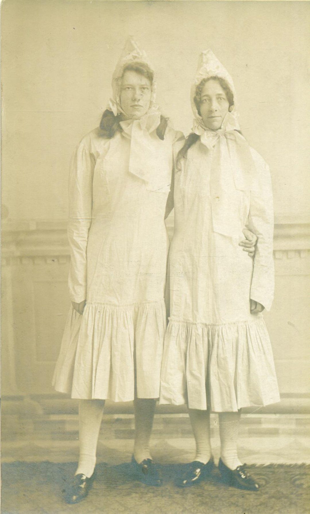 Cross Dressers Men in Womens Dresses Bonnets Stockings Shoes Costume ...