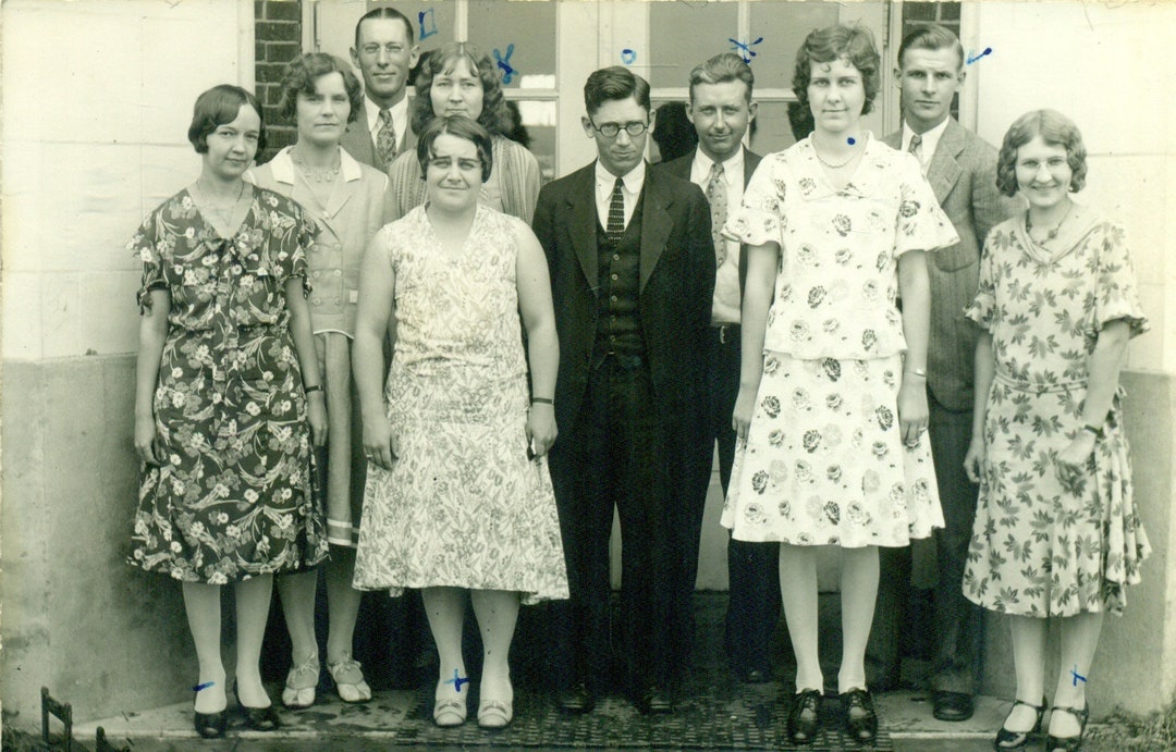 School Teachers 1930 Group Photo Barre Kingsdown KS RPPC Real - Etsy