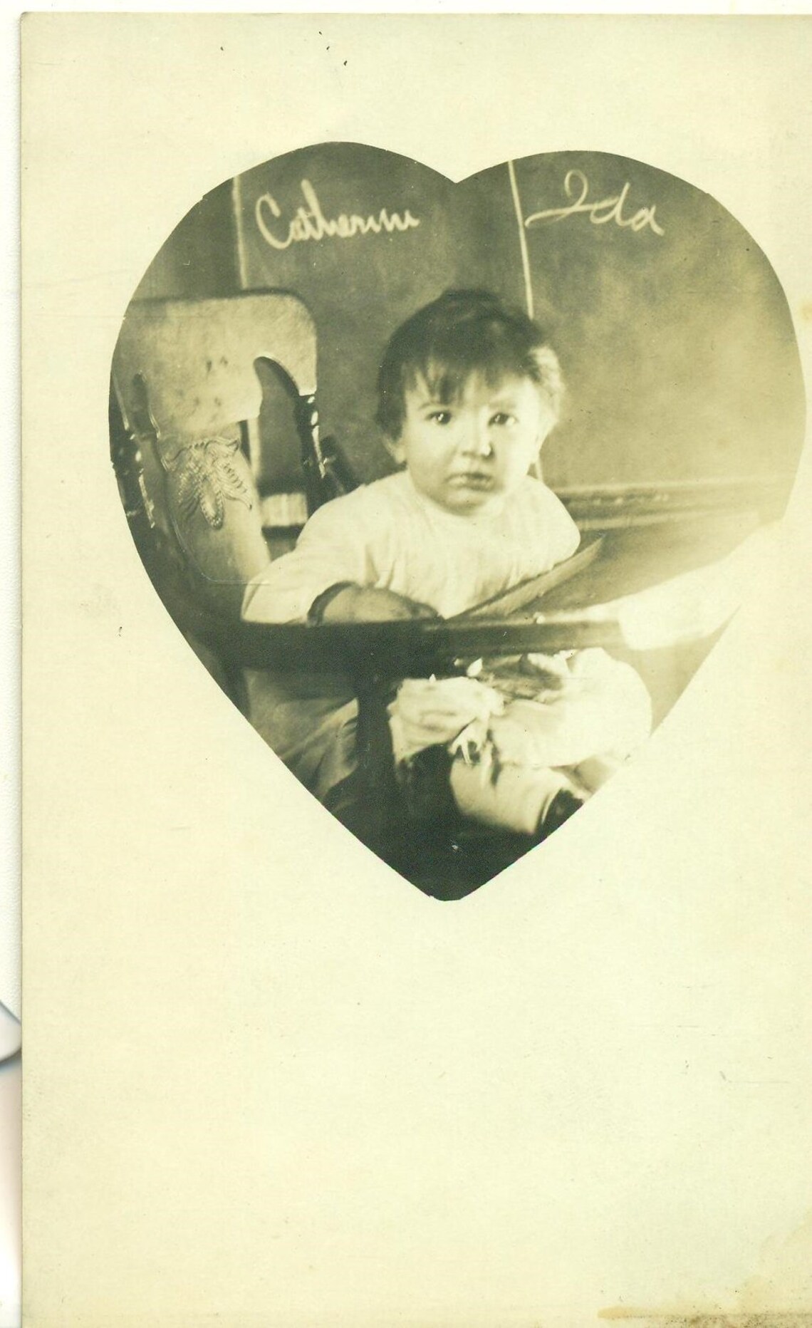 1920s Catherine Ida Baby Girl Sitting in High Chair RPPC 20s | Etsy