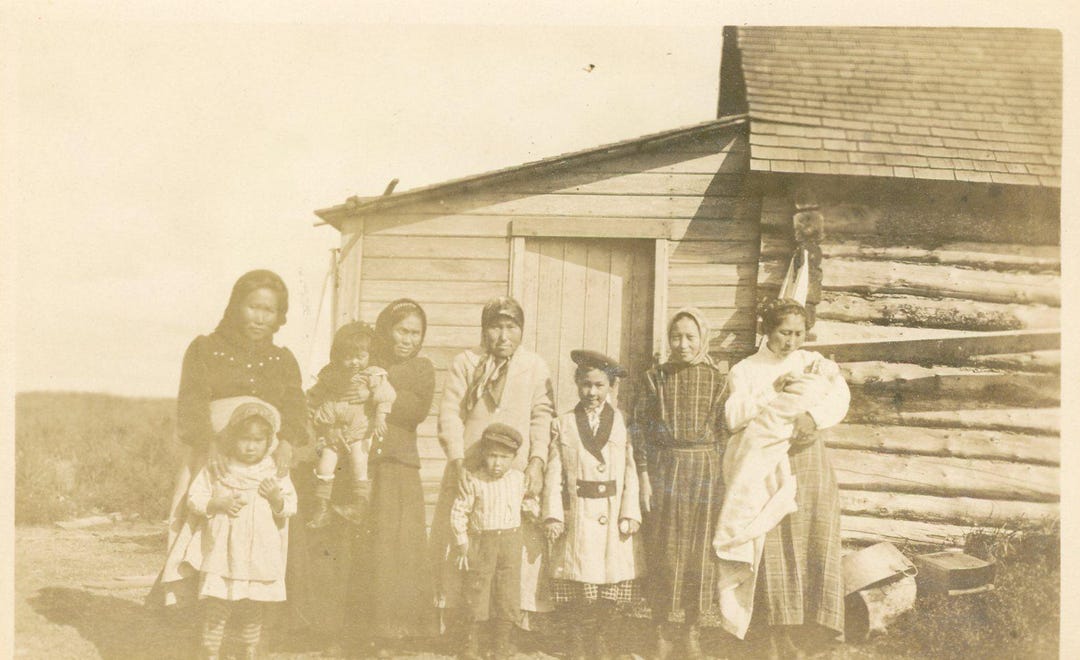 Antique Akutan Alaska Native Aleut Inuit Women Kids Photo New Baby ...