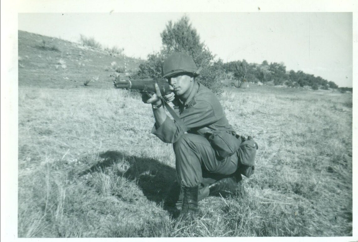Frank 1962 Army Soldier Holding Gun Fort Carson Colorado | Etsy