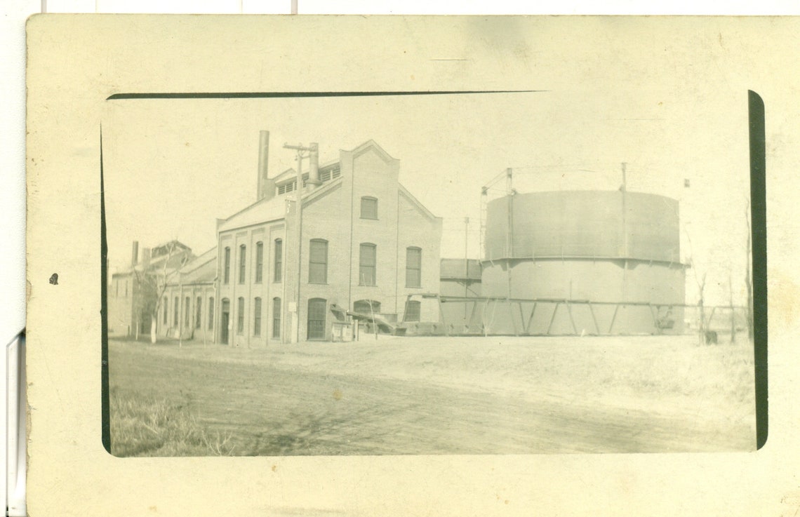Grain Mill Brick Factory Building 1910s Antique RPPC Real Photo ...