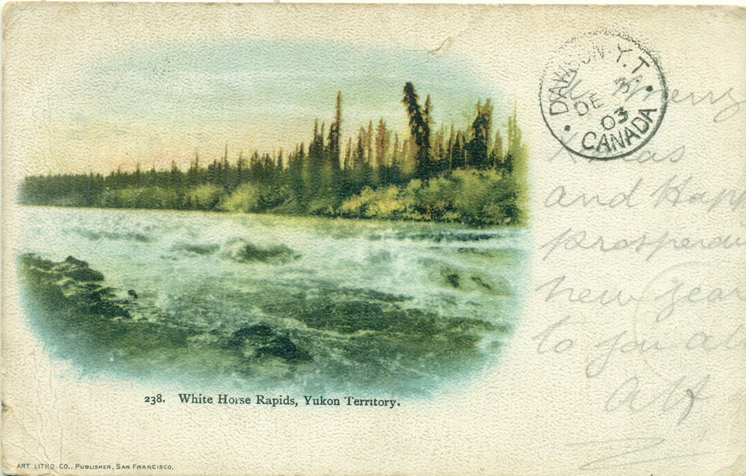 1903 Gold Rush Dawson Bonanza Yukon Canada Mailed Postcard - Etsy