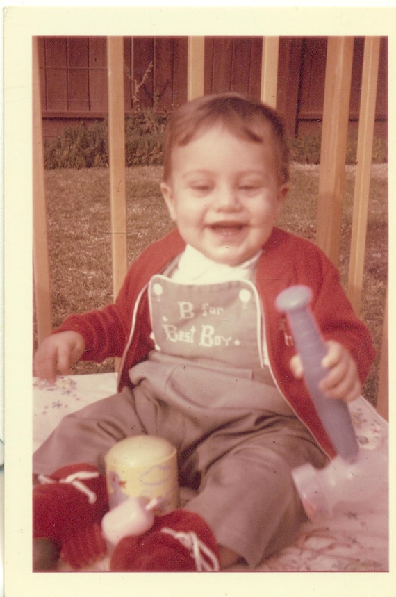 1970s Happy Baby B is for Best Boy Playing With Toys Playpen - Etsy