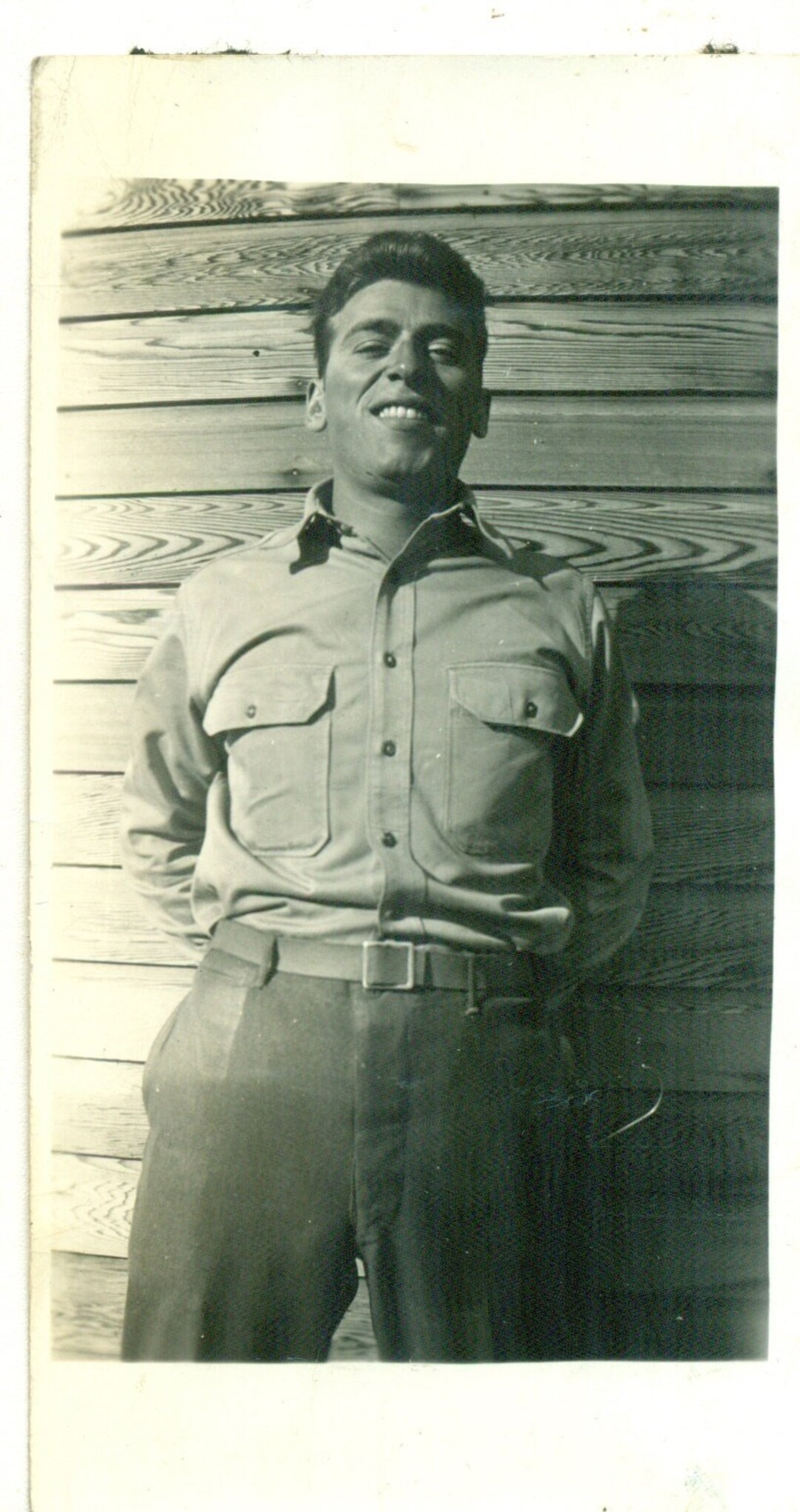 1940s Alaska WW2 Army Soldier Standing in Uniform World War 2 II ...