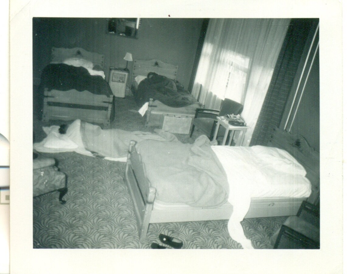1950s Boys Slumber Party Kids in Twin Beds Sleeping on Floor Photo ...