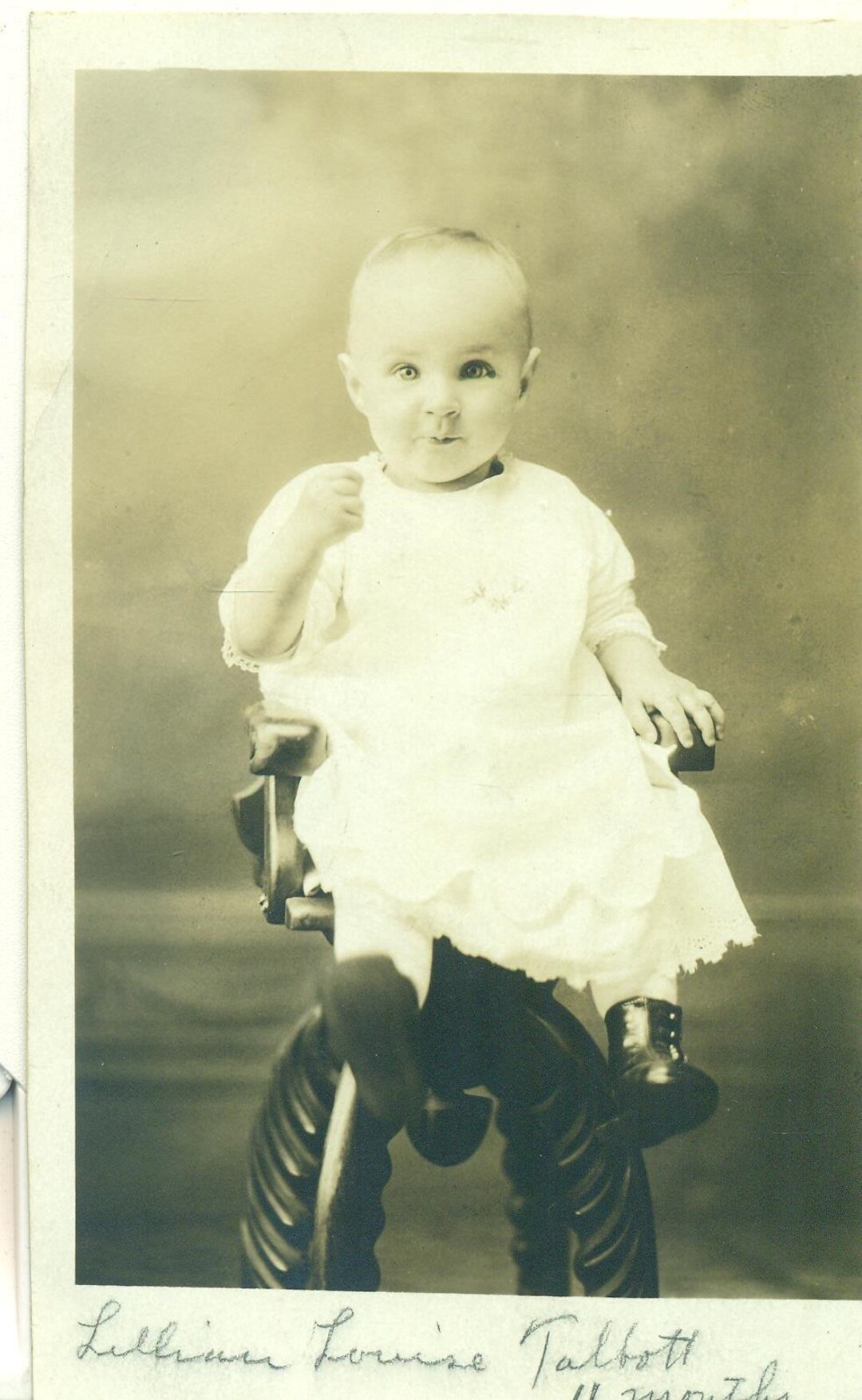 Lillian Louise Talbott Alert Baby Girl 1910s RPPC Real Photo Postcard ...