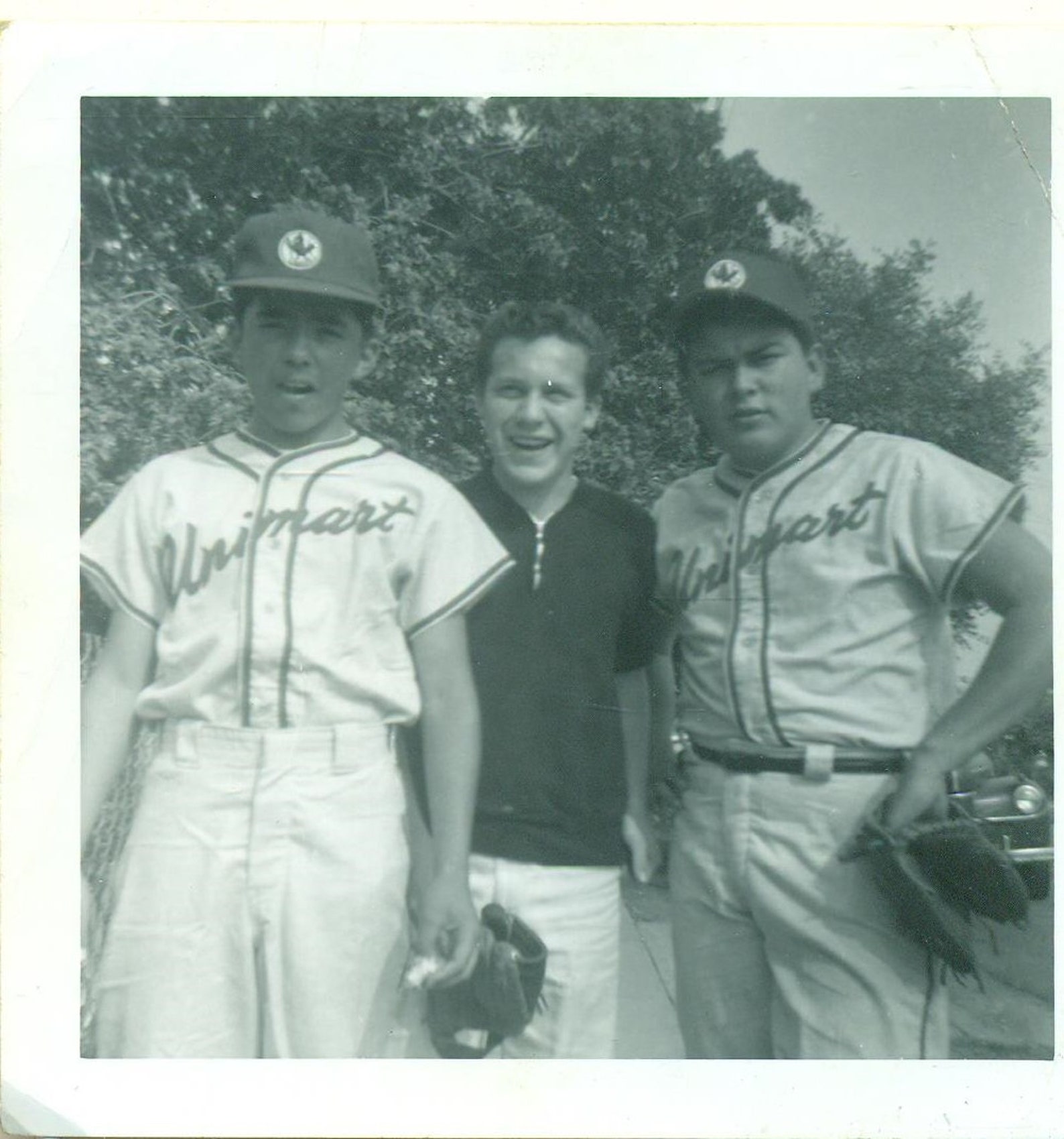 1950s Little League Baseball Players Unimart Uniforms Gloves Boys ...