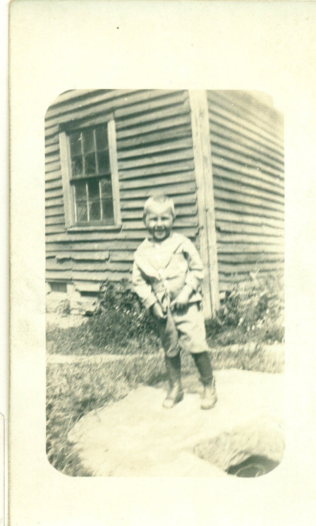 Ralph Flickinger Boy With Satchel Bag Important Toys Over Shoulder ...