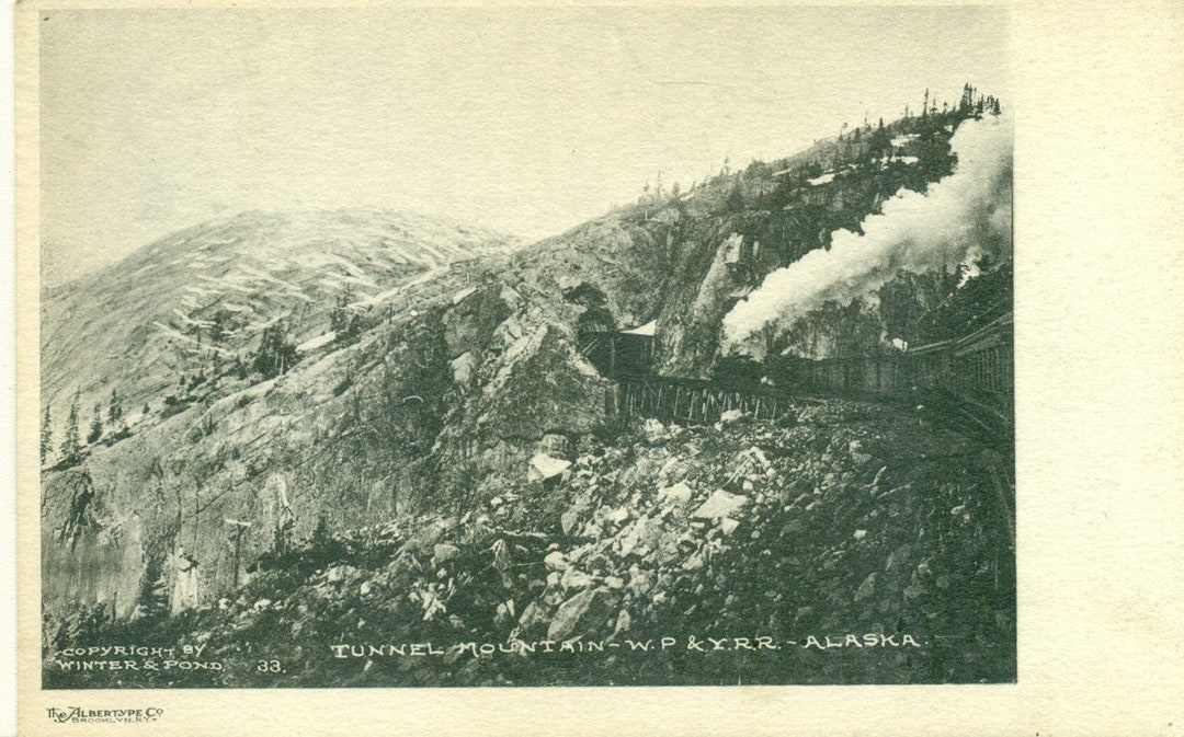 1920s Railroad Tunnel White Pass Yukon Route Alaska Mountain Train ...