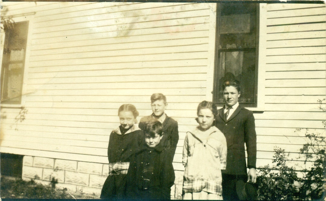 Edith Roy Bill Edna Jim Passon Mischevious Kids Boys Girls Family RPPC ...