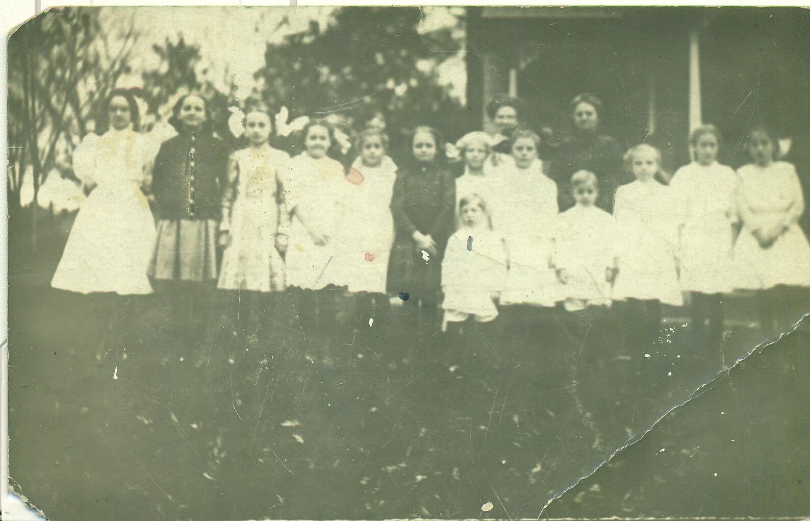 Birthday Party Girls 1900s Ohio Group Photo RPPC Real Photo Postcard ...
