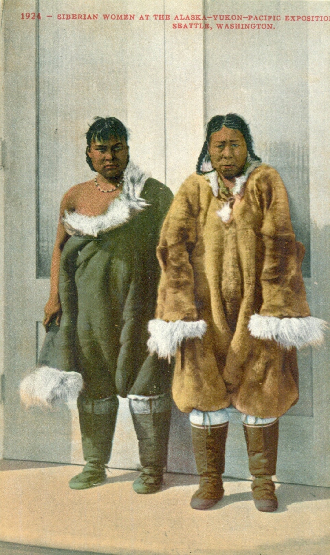 Siberian Eskimo Women Alaska Yukon Pacific Exposition Seattle WA 1909 ...