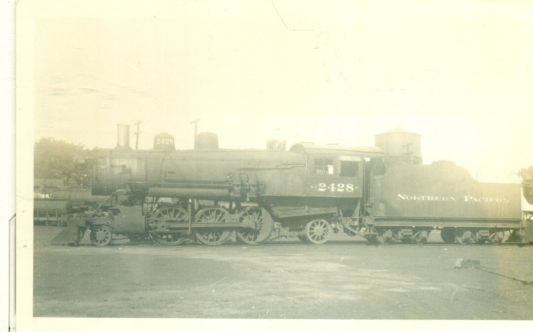 Northern Pacific Steam Engine Locomotive Train Picture RPPC Real Photo ...