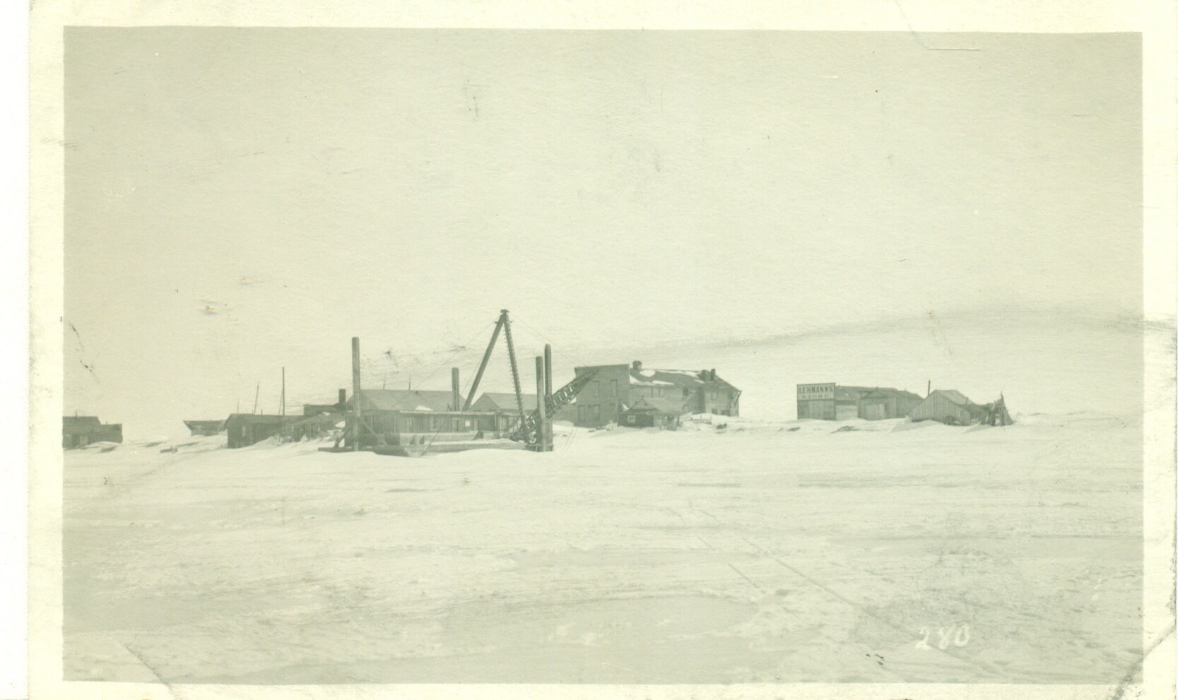 Nome Alaska Fort Davis Army Soldiers Digging Out Shoveling Snow Drift ...