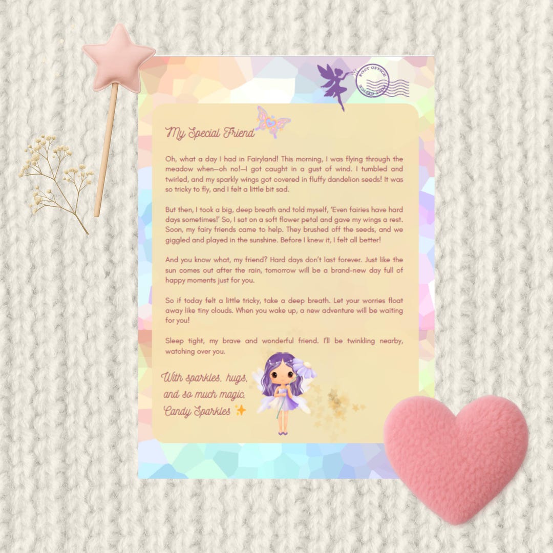 Fairy Comfort Letter: Magic Note for Tough Days (digital Download) - Etsy