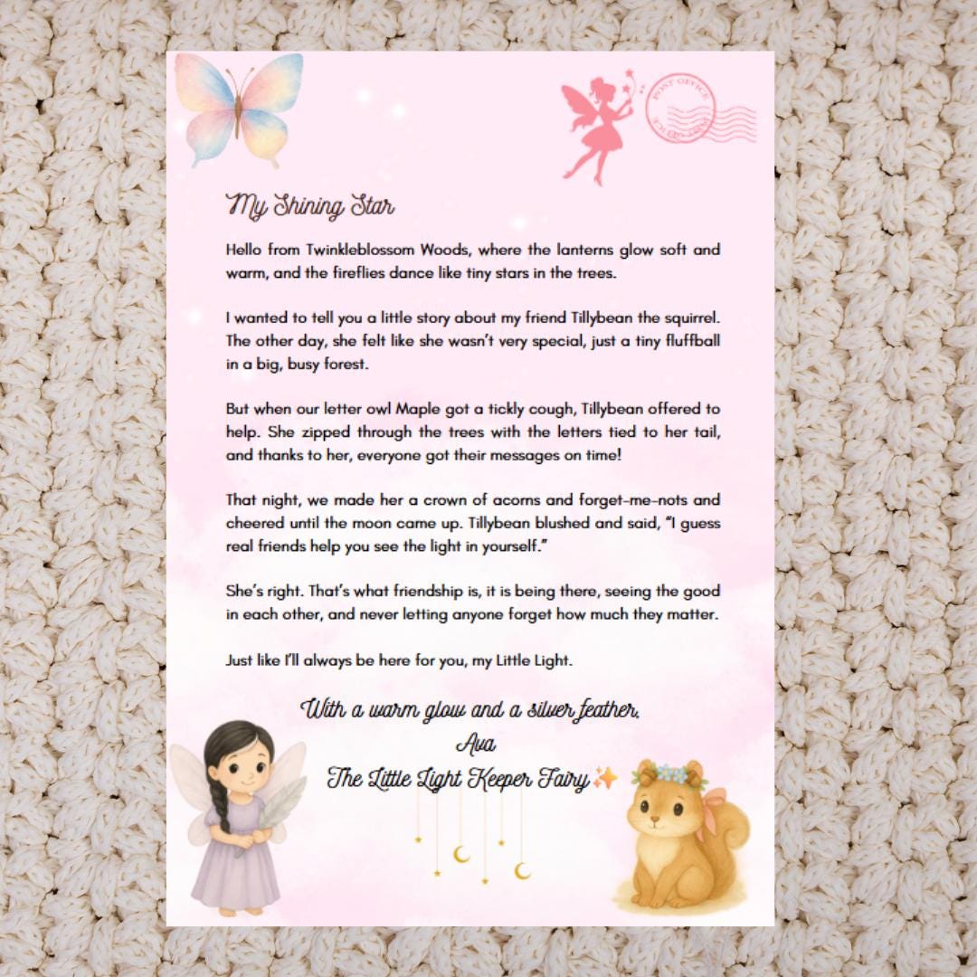 Fairy Letter | Magic Fairy Post | Note From the Fairies - Etsy
