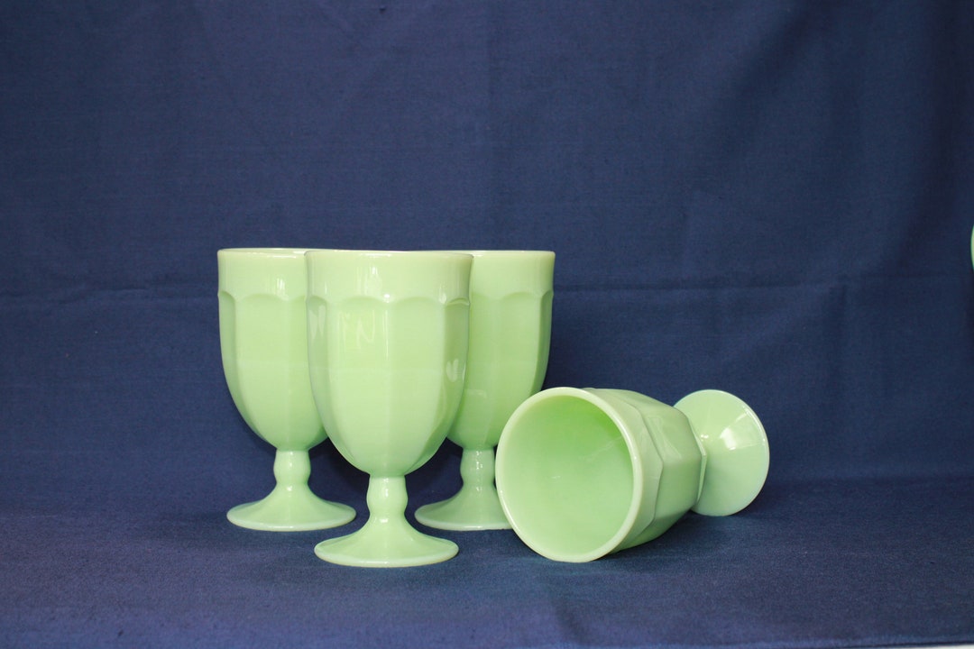 Jadeite Arlington 16 Oz. Ice Tea Goblets, Set of 4 Glasses - Etsy