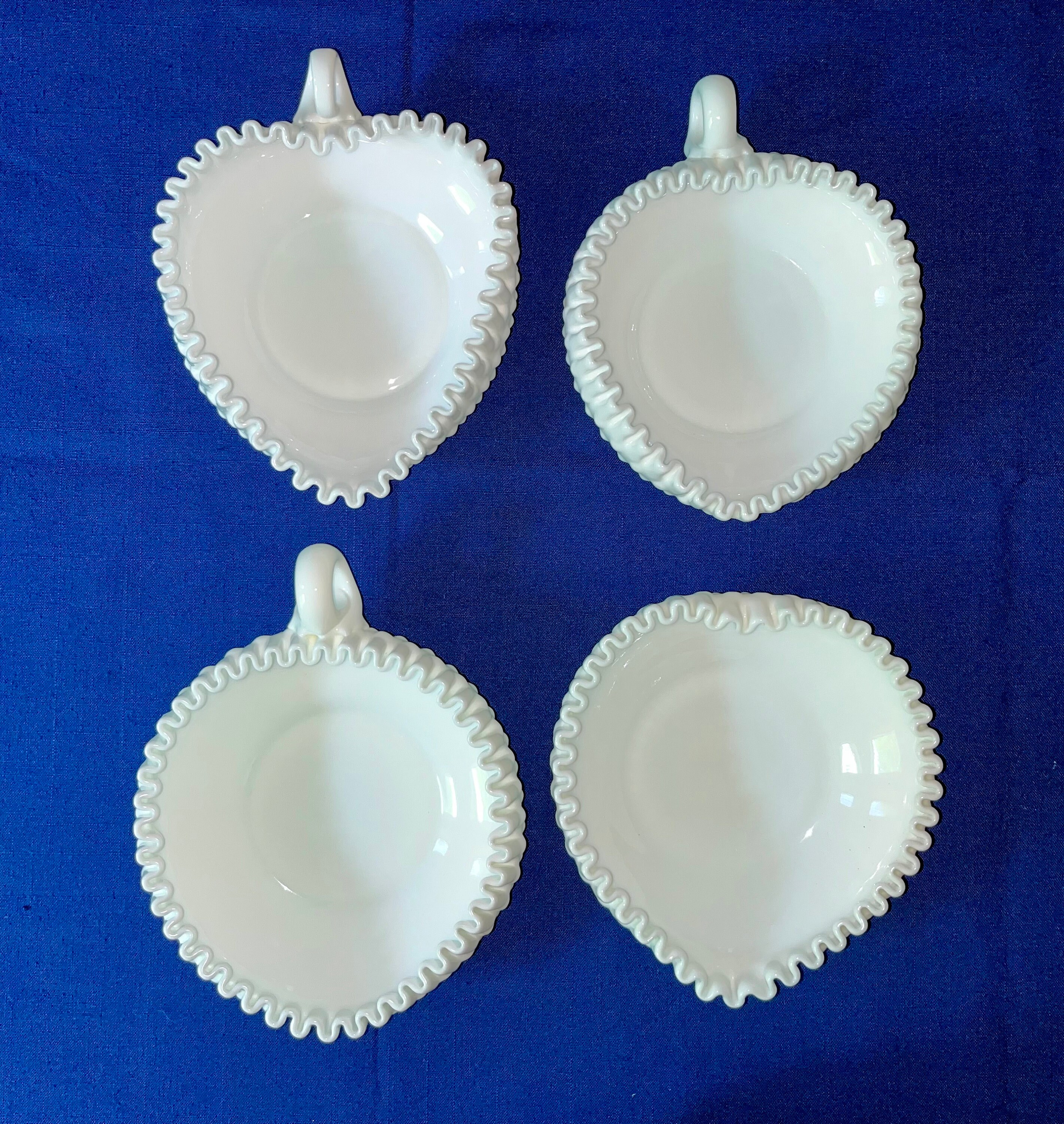 Fenton Milk Glass Hobnail Heart Shaped Candy Dish, Your Choice of Heart ...