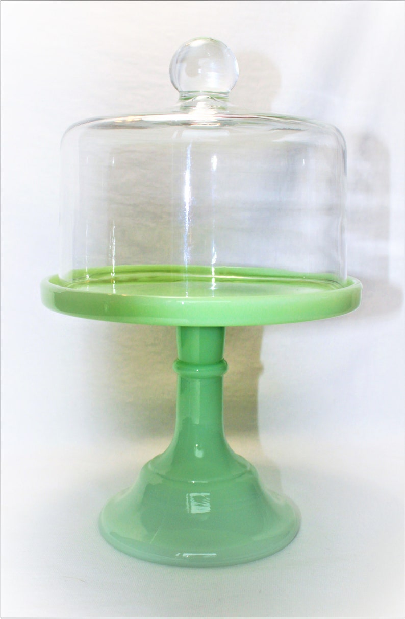 Jadeite Pedestal Cake Stand 6 Inch Wide Cake Plates Cakes - Etsy