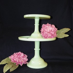 Jadeite Pedestal Cake Stand 6 Inch Wide Cake Plates, Cakes, Tortes ...