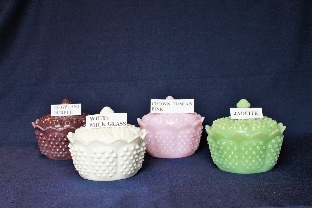 Hobnail Candy Dish, Powder Box Vintage Fenton Molds YOUR Choice of ...