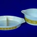 Pyrex Square Flower Verde Green 2 1/2 Qt and 1 1/2 Quart Divided Baking ...