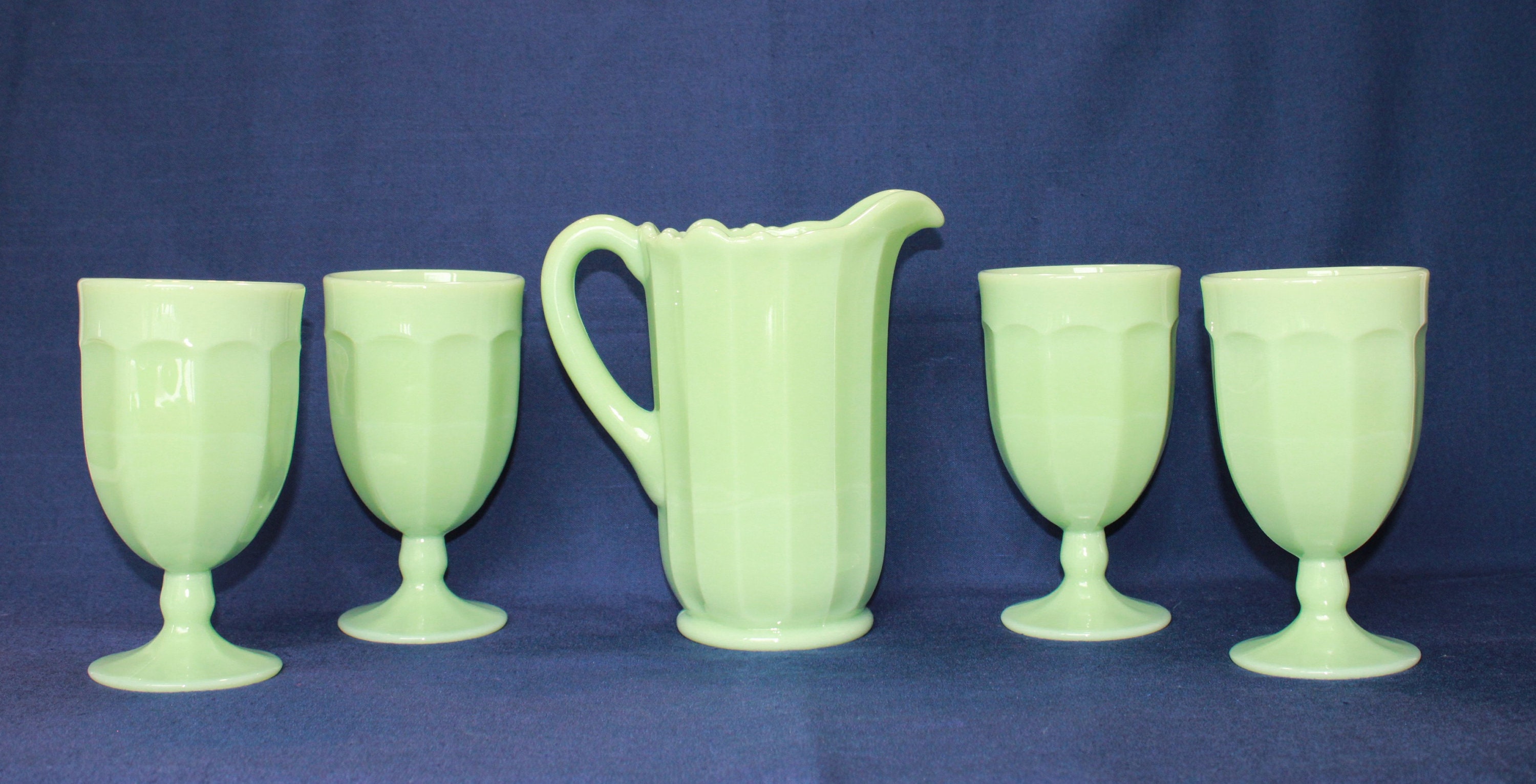 Jadeite Arlington 16 Oz. Ice Tea Goblets Set of 2 Glasses | Etsy