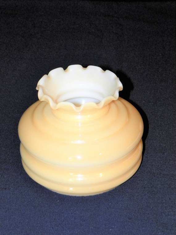 Peach Luster Parlor Lamp Shade 6 Fitter Iridescent | Etsy