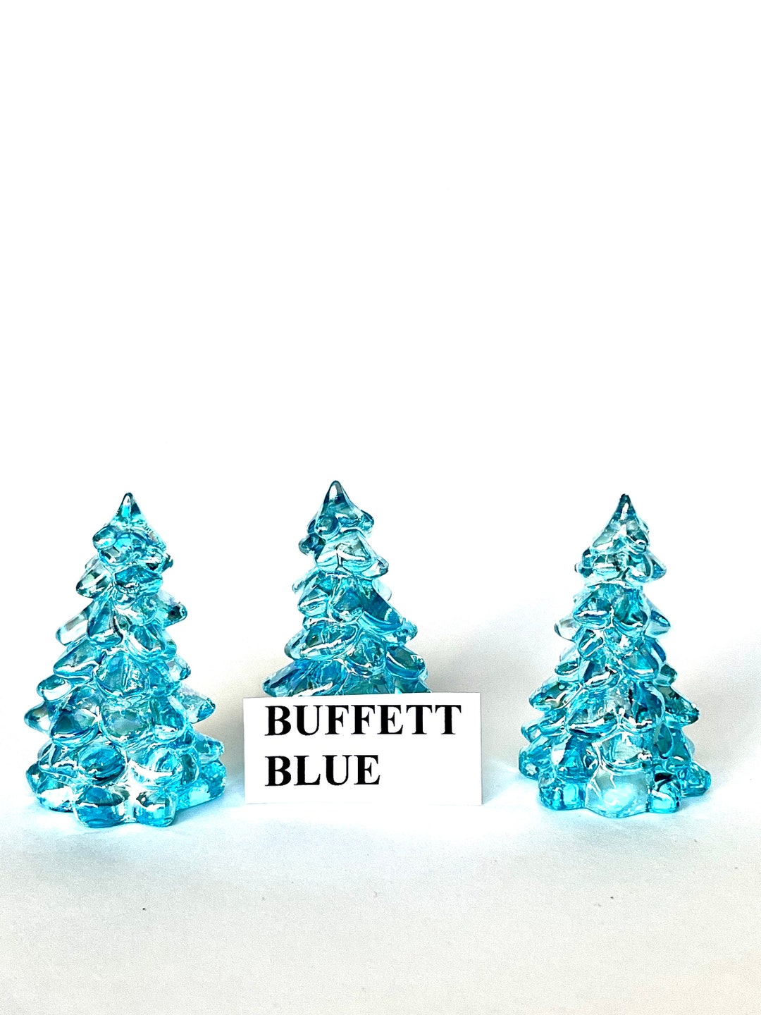 Mosser Glass Tree 2 1/2" SET OF 3 Trees Your Choice of 14 Colors Hand ...