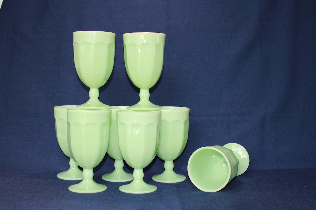 Jadeite Arlington 16 Oz. Ice Tea Goblets, YOUR CHOICE of 6 or 8 Goblets ...
