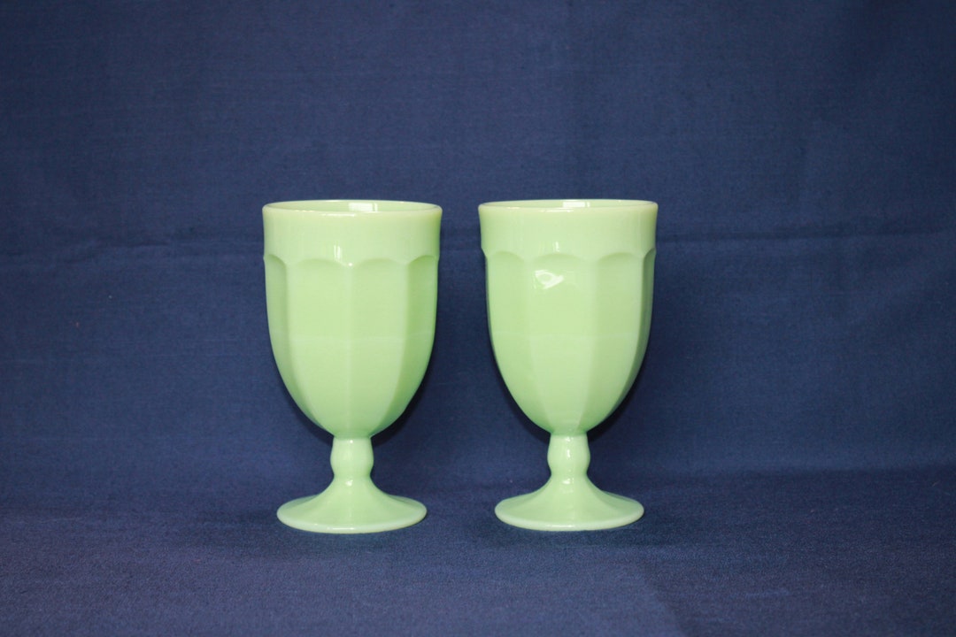 Jadeite Arlington 16 Oz. Ice Tea Goblets, Set of 2 Glasses - Etsy