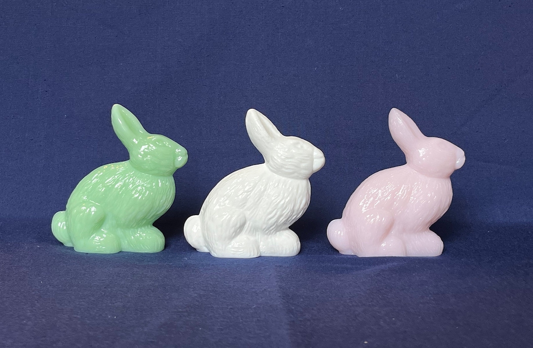 Mosser Standing Rabbit, Your CHOICE of Jadeite, Milk Glass or Pink ...