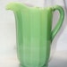 Jadeite Panel Pitcher by Mosser Glass - Etsy
