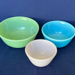 Mosser Mixing Bowls 3 Piece Set of Farmhouse Nesting Bowls Jadeite ...