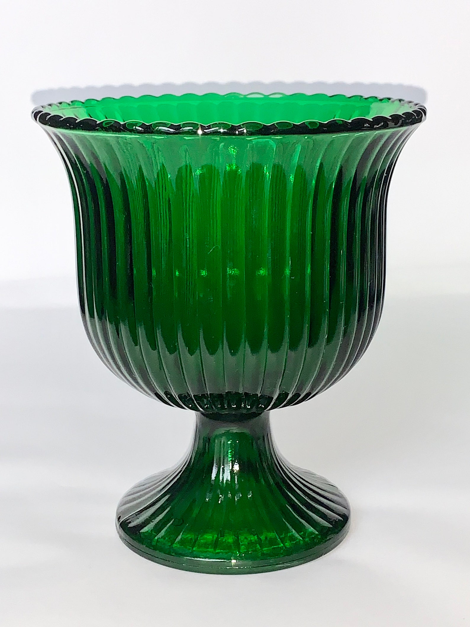 Emerald Green Planter or Short Stemmed Vase Centerpiece - Etsy