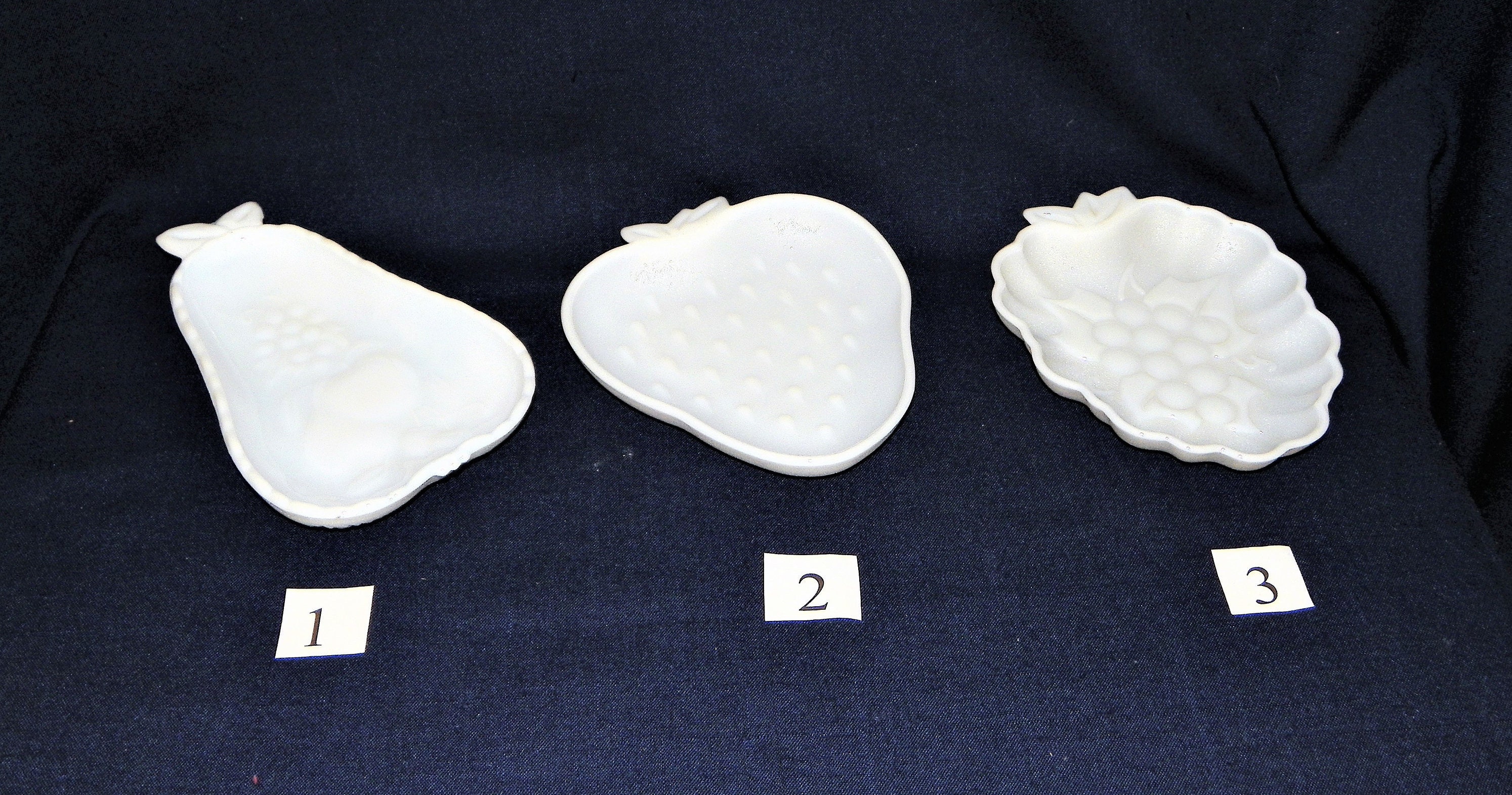 Milk Glass Fruit Shaped Dishes YOUR CHOICE of Strawberry | Etsy