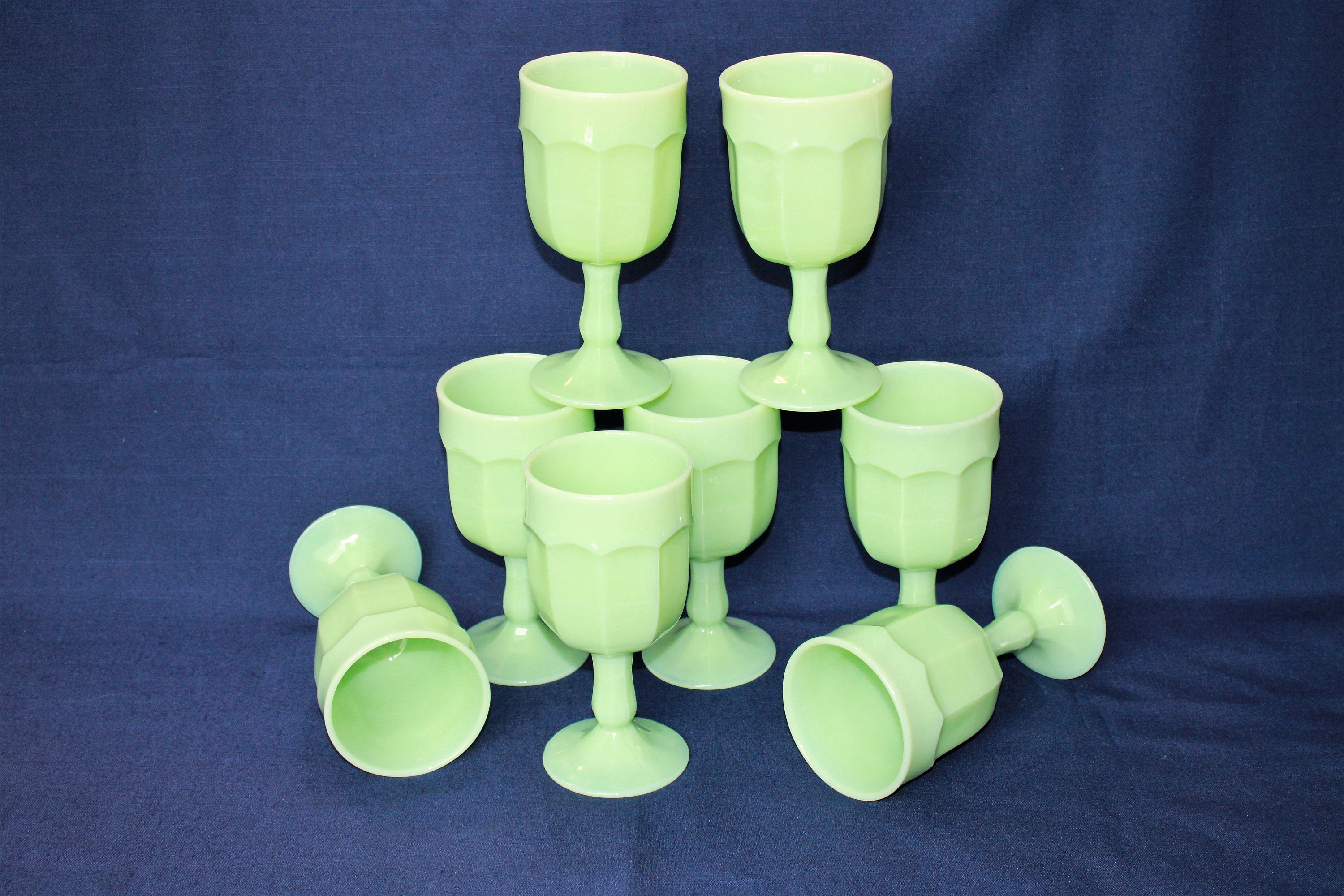 Jadeite Arlington 12 Oz. Wine Goblet, YOUR CHOICE OF 6 or 8 Glasses - Etsy