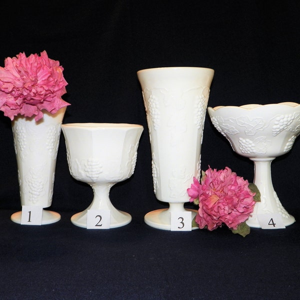 Indiana Milk Glass Panel Grape - Etsy