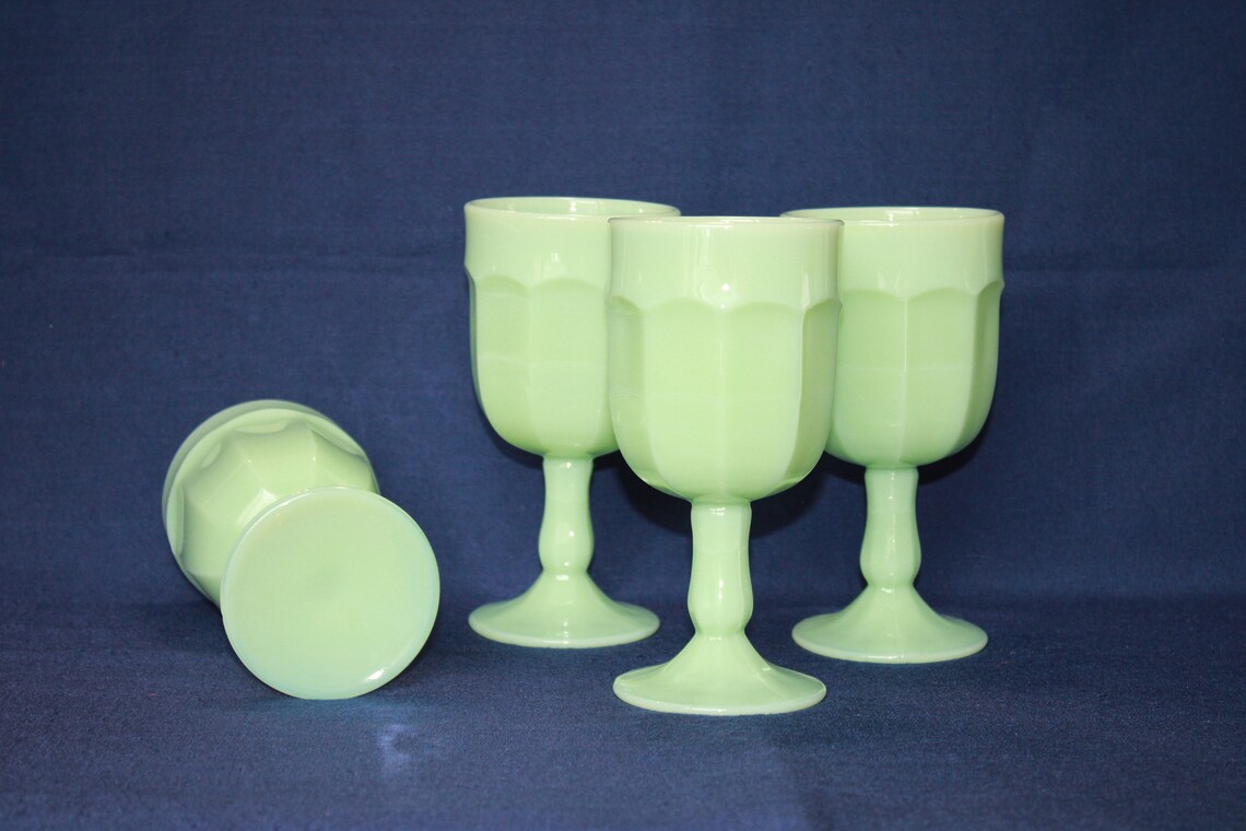 Jadeite Arlington 12 Oz. Wine Goblet YOUR CHOICE OF 6 or 8 | Etsy