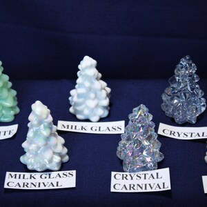 Mosser Glass Tree 2 1/2" SET OF 3 Trees Your Choice of 14 Colors Hand ...