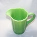 Jadeite Panel Pitcher by Mosser Glass - Etsy