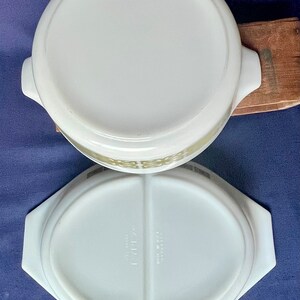 Pyrex Square Flower Verde Green 2 1/2 Qt and 1 1/2 Quart Divided Baking ...