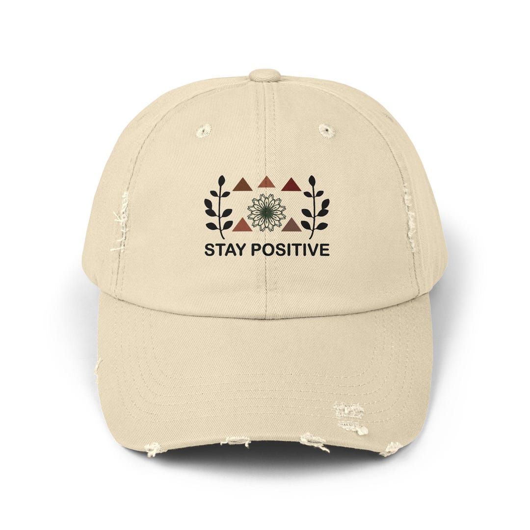 Stay Positive Unisex Cap, Inspirational Quote Hat, Motivational Dad Hat ...