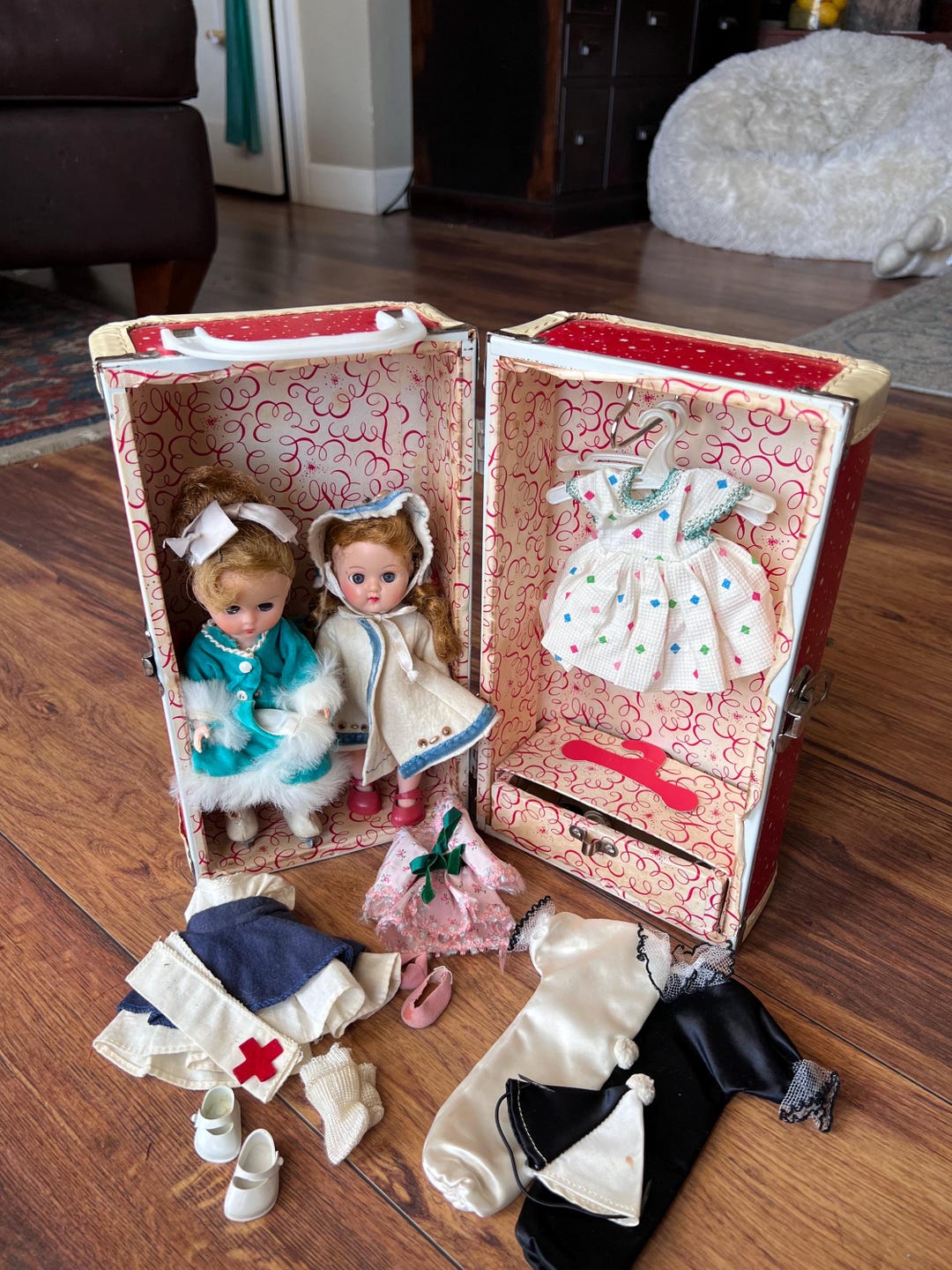 Vintage Ginny Ginger Red Doll Case Trunk W/clothes Plus Ginger Dolls - Etsy