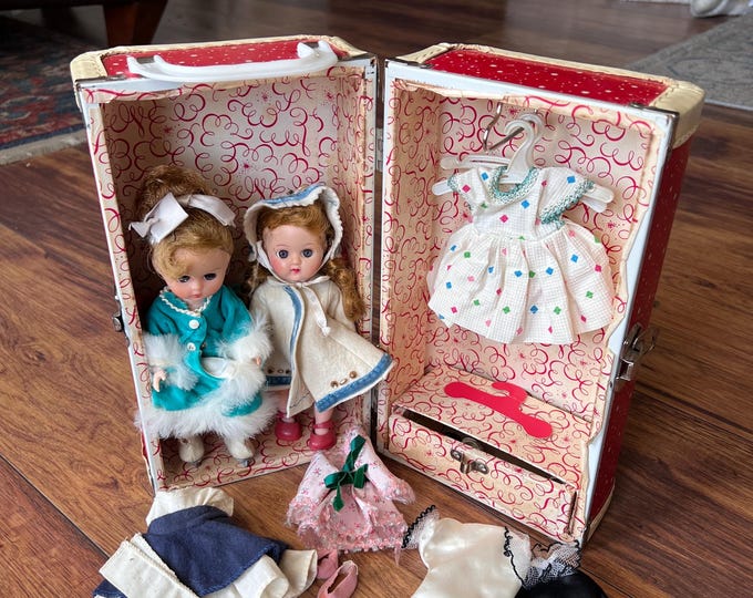 Vintage Ginny Ginger Red Doll Case Trunk W/clothes Plus Ginger Dolls - Etsy