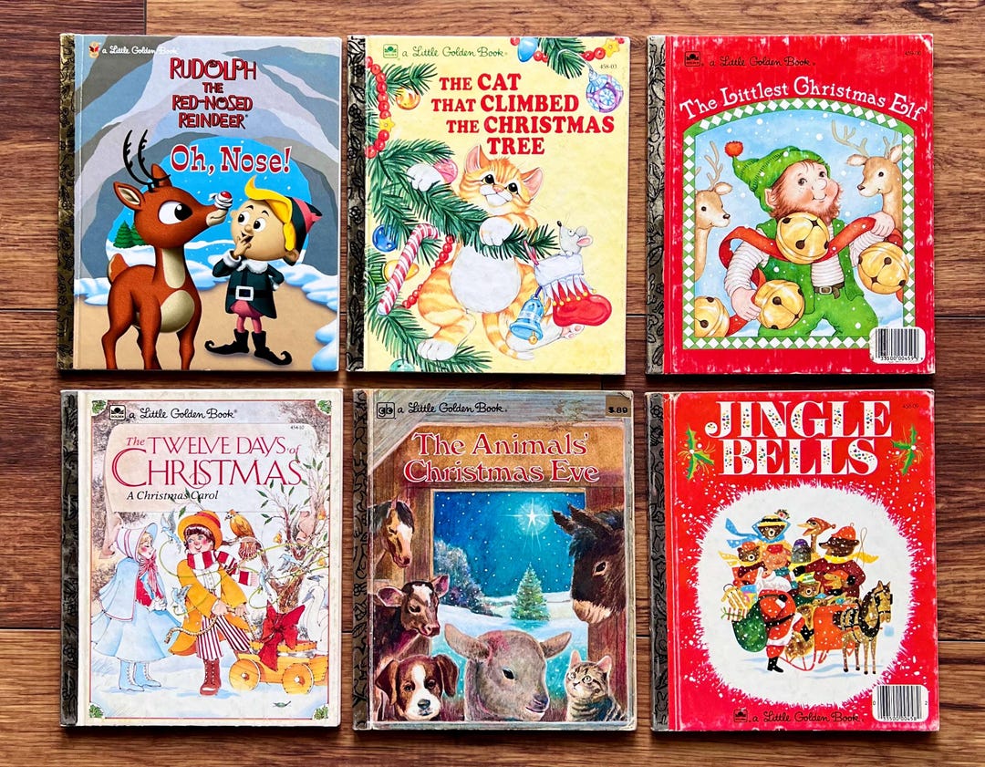 Lot of 6 Vintage Christmas Theme Little Golden Books 1964-2001 - Etsy