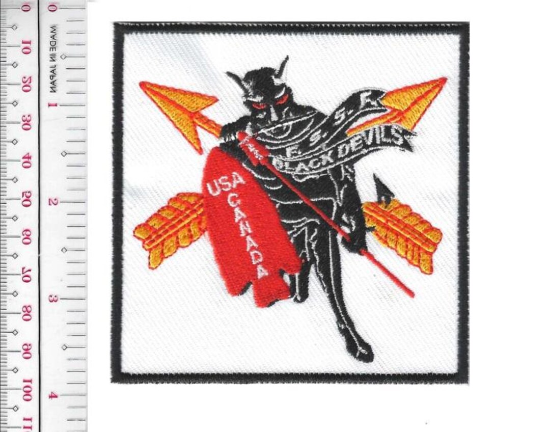 Canada & US Army WWII 1st Special Service Force the Black Devils Patch ...