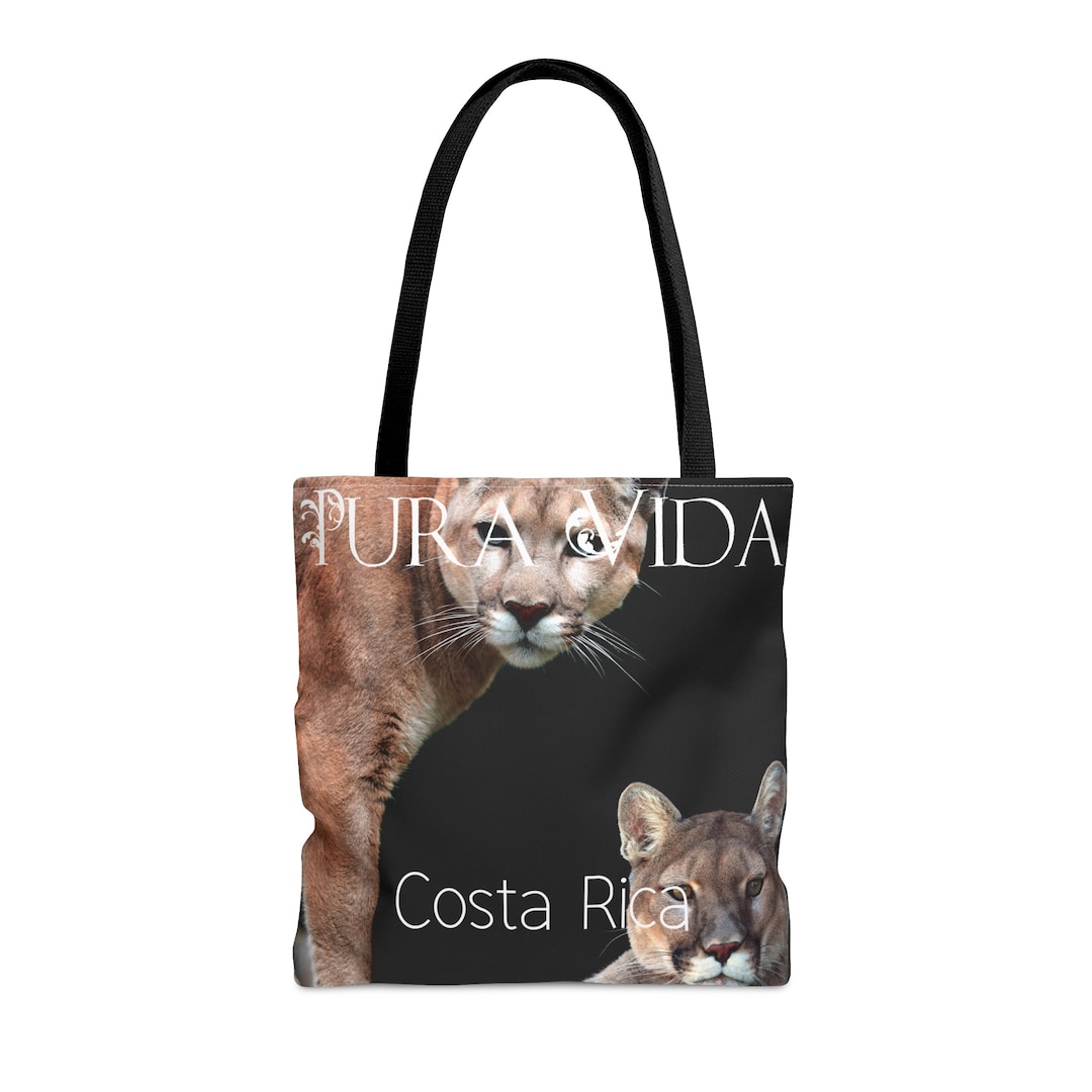 Costa Rica PUMA Tote Bag, Beach Bag, Canvas Bag, Grocery Bag, Canvas ...